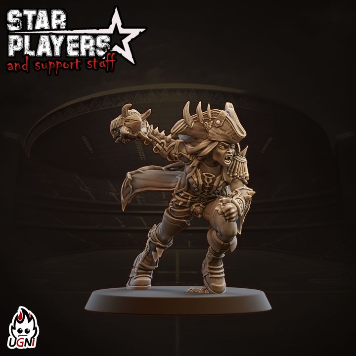 3D Printable Fantasy Football - Star Player - Vampire #01 by UGNI ...