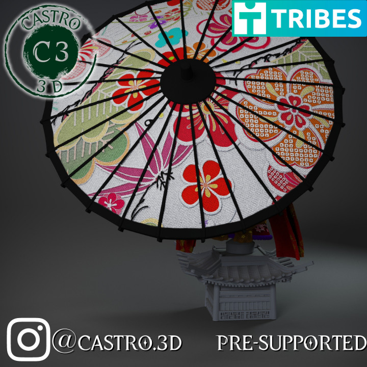 3D Printable Kitsune BUST - The Asian Fox-Woman by Castro3D