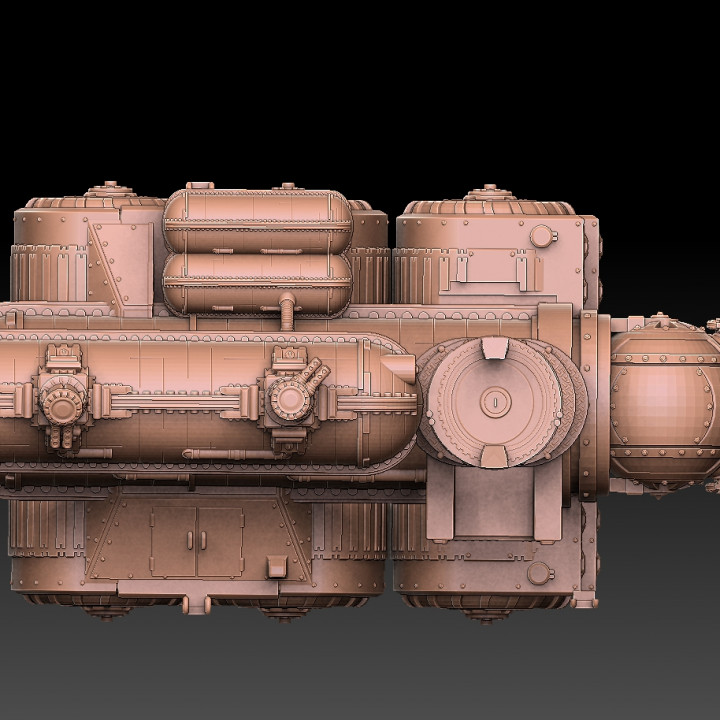 3D Printable Sci-Fi Tank Truck by Sharedog Miniatures