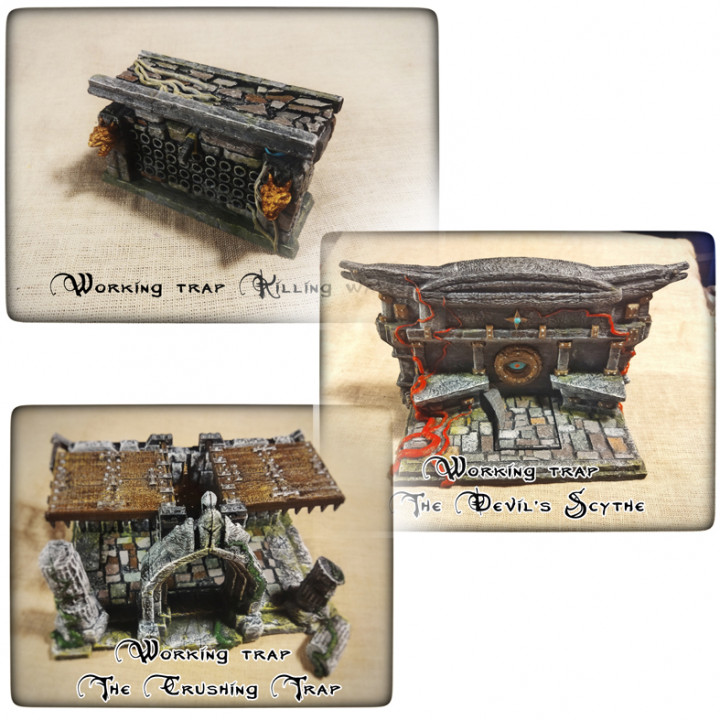 3D Printable Working Traps Set by Fabio