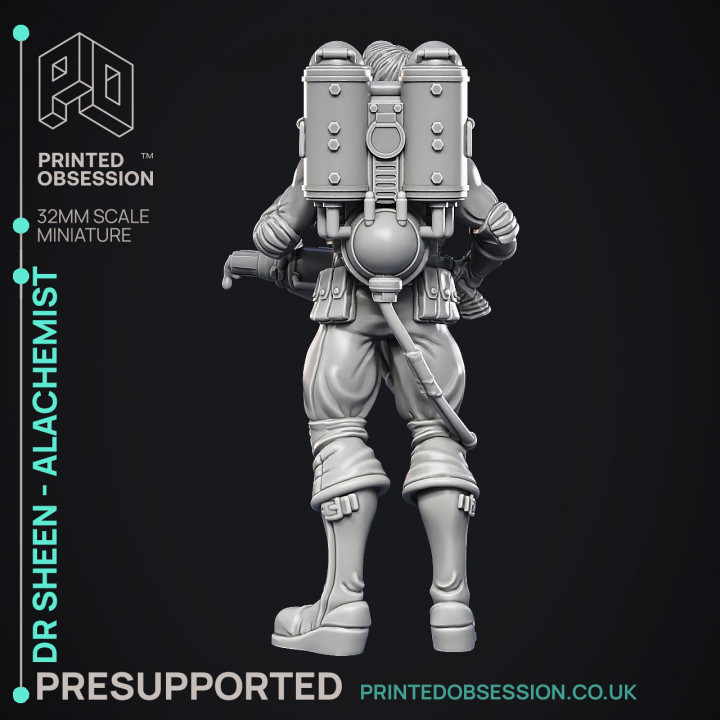 3D Printable Alchemist - Dr Sheen - Ghast busters - PRESUPPORTED ...
