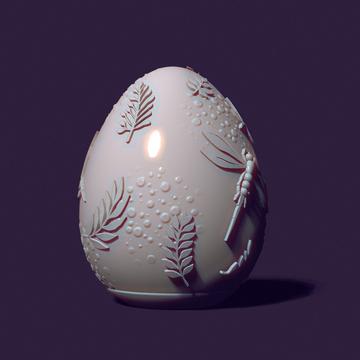 3D Printable Easter egg with bunny by Viktoriya Kabanova