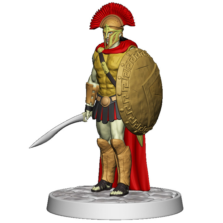 3D Printable Spartan king 4 by ARTMARKEVYCH