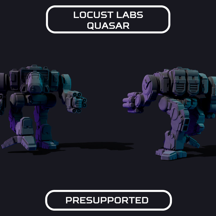 3D Printable 6mm Quasar by Locust_Labs