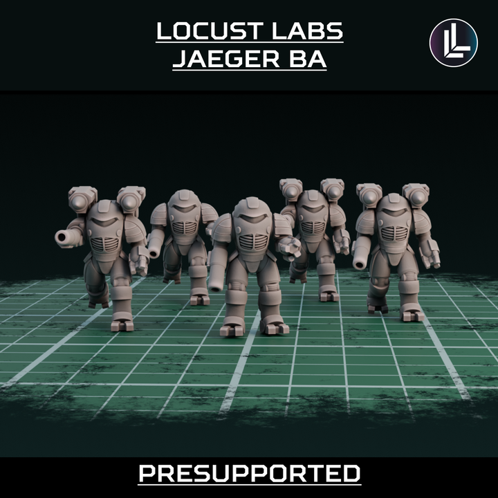 3D Printable Jäger Battle Armor by Locust_Labs