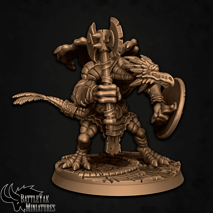 3D Printable Deviaan Troglodyte A by Battle Yak Miniatures