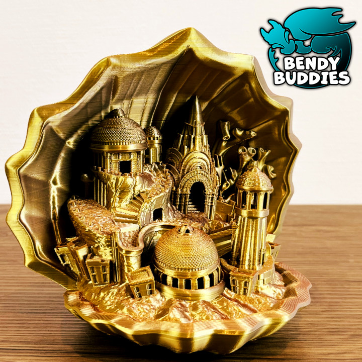 3D Printable Atlantis-Lamp / Shell Decoration / Print-in-Place Night ...