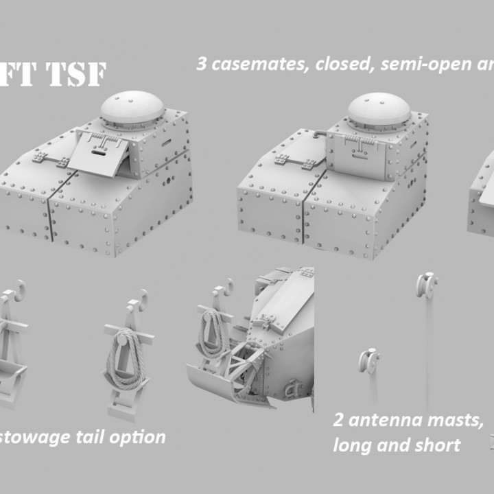 3D Printable Renault FT collection by Counlane Models
