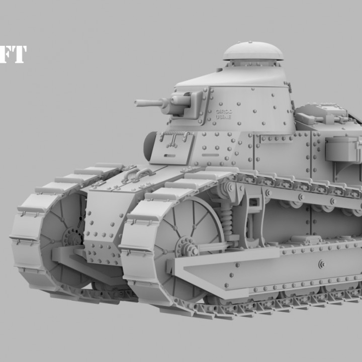 3D Printable Renault FT collection by Counlane Models