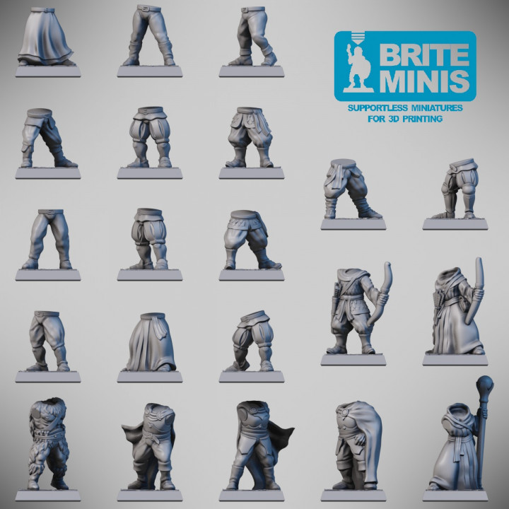 3D Printable Modular humanoids - Supportless & Easy to print - for FDM ...