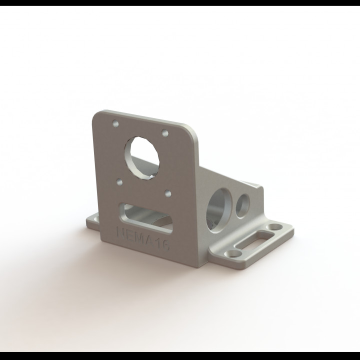 3D Printable Stepper Stand NEMA16 V1.1 by NerdCorner