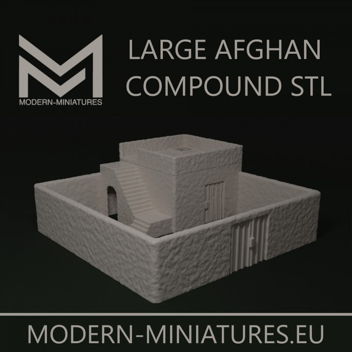 3D Printable Afghan Compounds Patreon Release march by Modern-Miniatures.eu