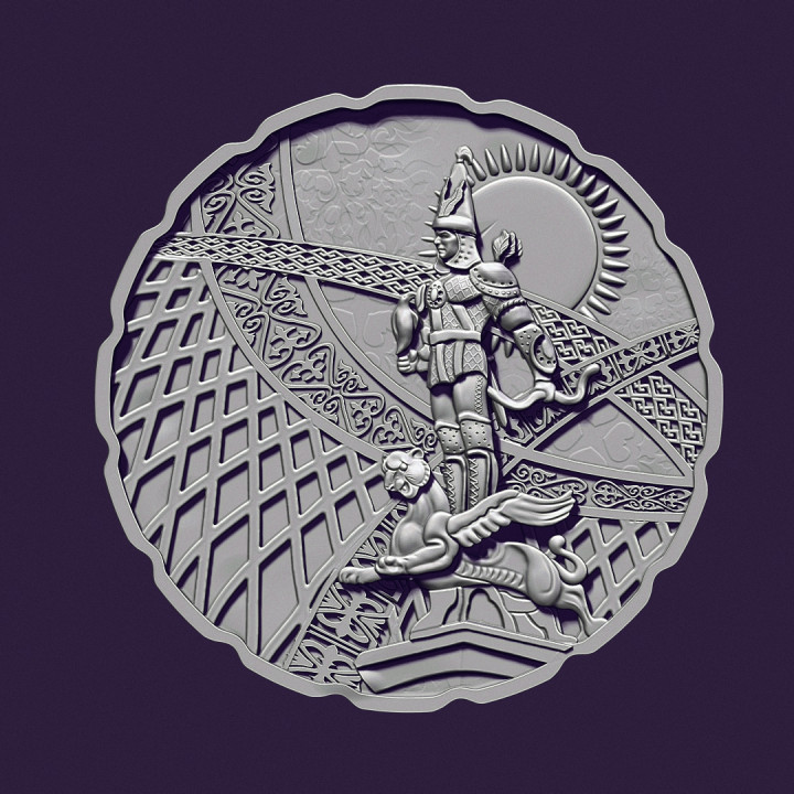 3D Printable altyn adam panel by Viktoriya Kabanova