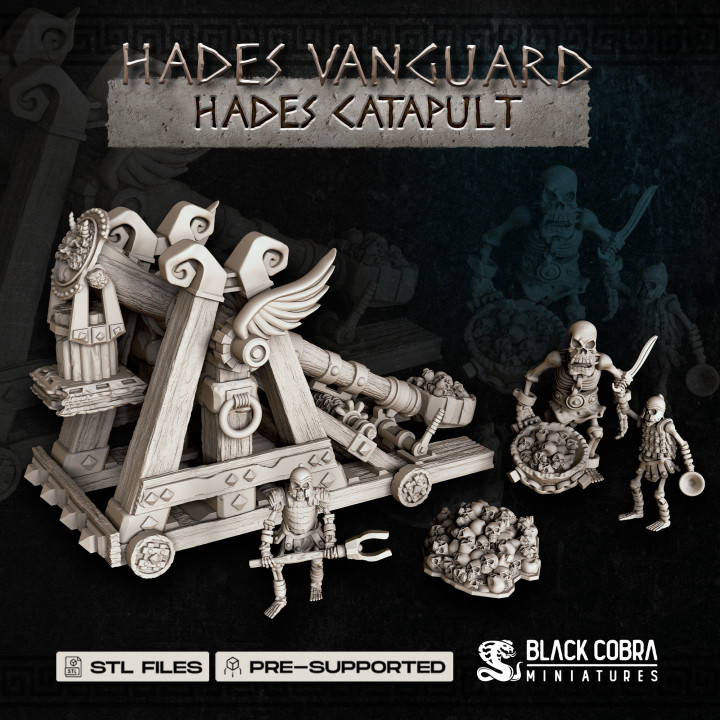 3D Printable Catapult Hades Vanguard by BlackCobraMiniatures