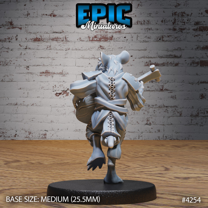 3D Printable Rat Folk Tribe Set B / Sewer Ratfolk / Rodent Warrior ...