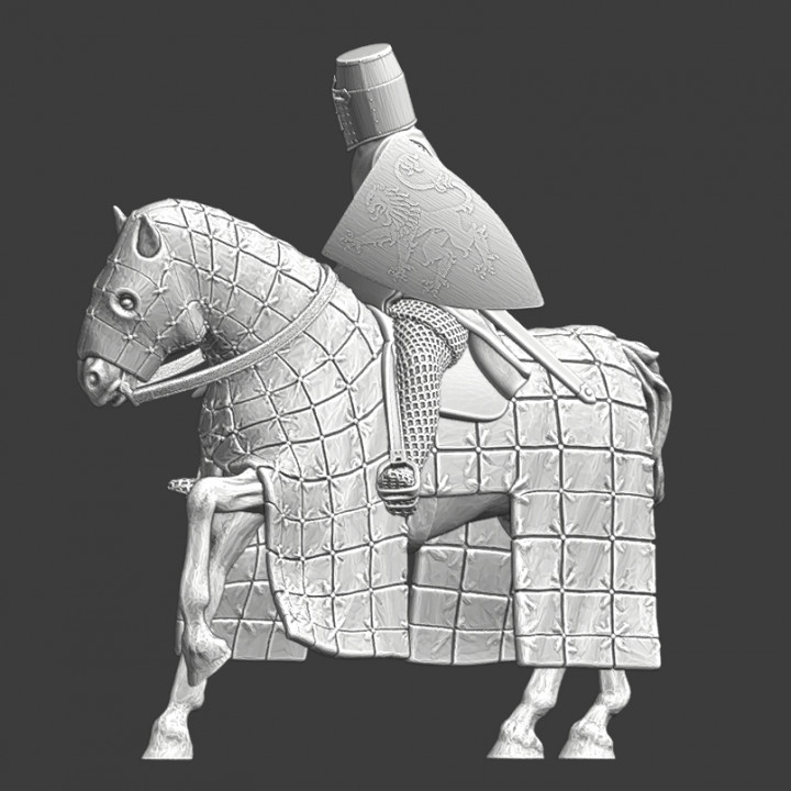 3D Printable Medieval Folkunga Knight - On warhorse by Northern ...