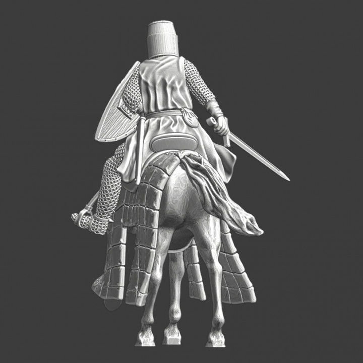 3D Printable Medieval Folkunga Knight - On warhorse by Northern ...