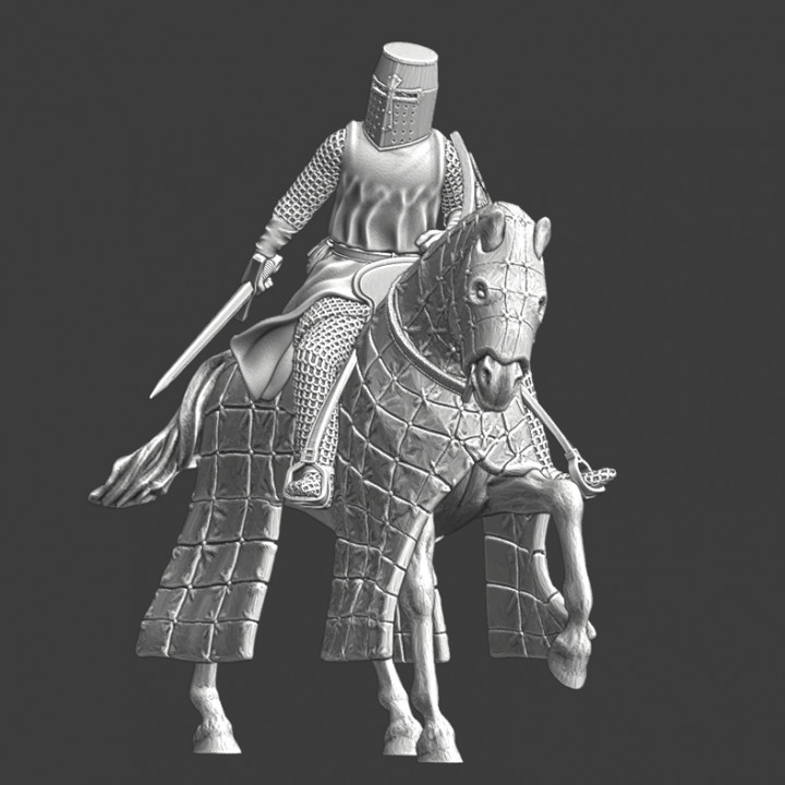 3D Printable Medieval Folkunga Knight - On warhorse by Northern ...