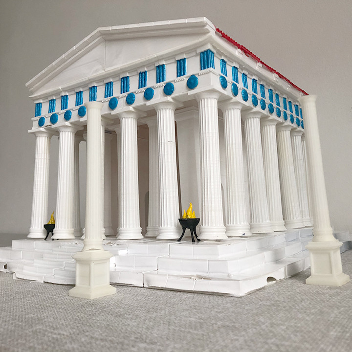 3D Printable Greek temple modular by ARTMARKEVYCH