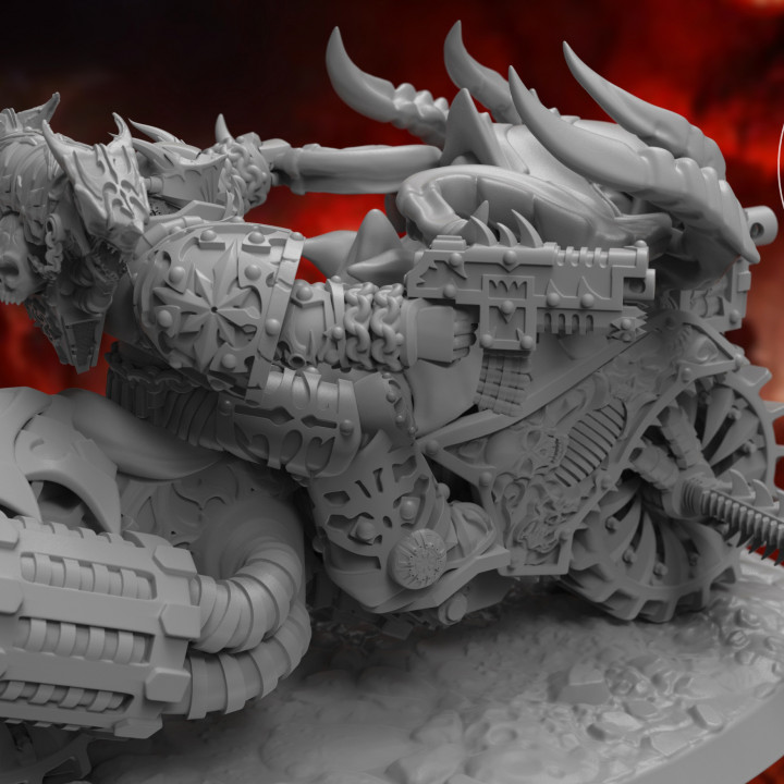 3D Printable Demon Bikers of Hades by Atlan Forge