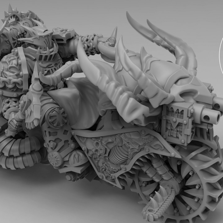 3D Printable Demon Bikers of Hades by Atlan Forge