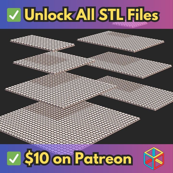 3D Printable Build Plates for FDM Optimized Building Bricks MineeForm ...