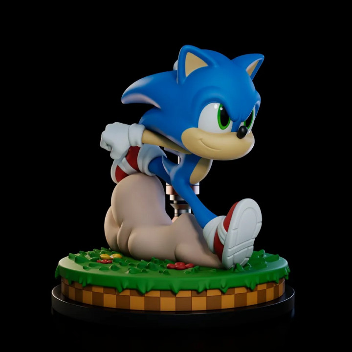3D Printable Sonic The Hedgehog by PrintCrafts
