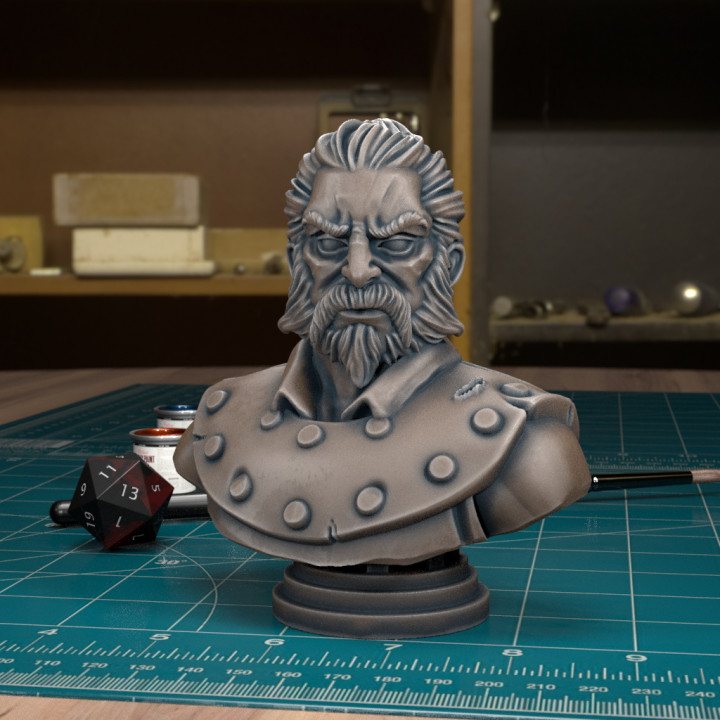 3D Printable Curse of Strahd - Luvash Bust [Pre-Supported] by ...