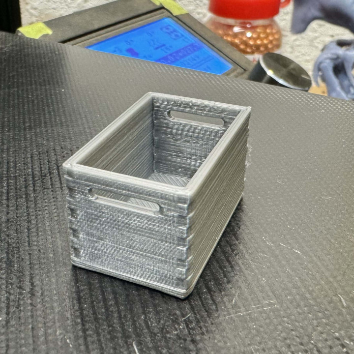 3D Printable Mini Finger Joint Crate by Brian Grossmiller