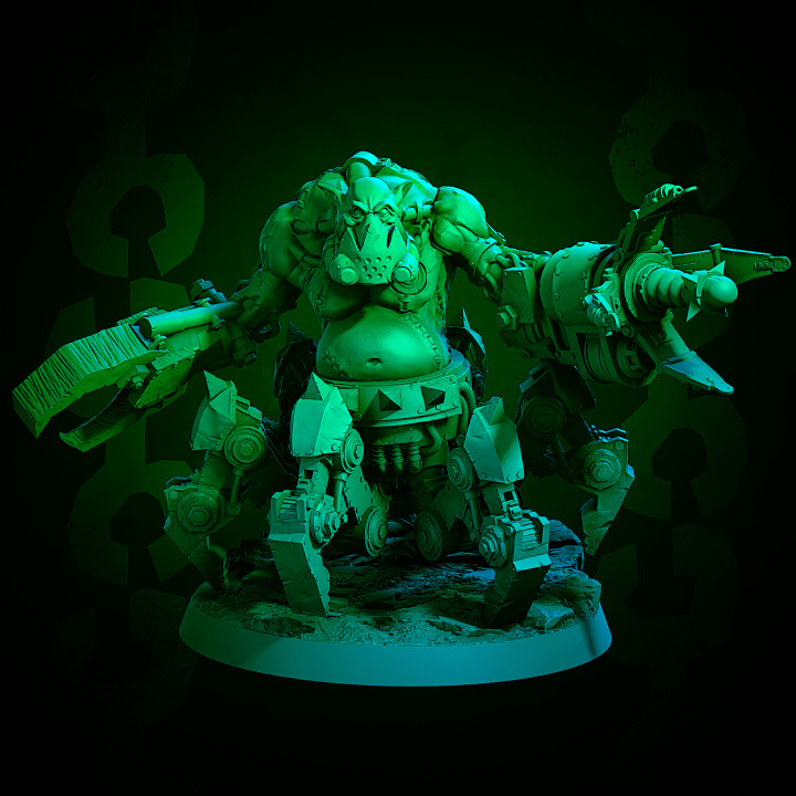 3D Printable MrModulork's Kraborgus Orc Cyborg by MrModulork