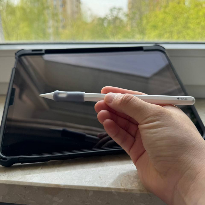 3D Printable Apple Pencil Grip / Wacom like by Piktion Collective