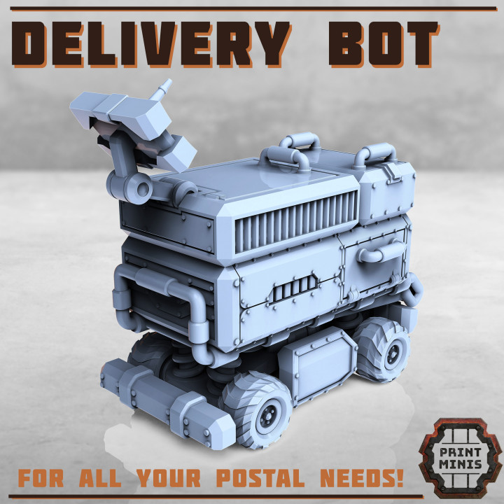 3D Printable Delivery Bot by Print Minis