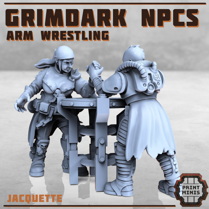 3D Printable Grimdark NPCs Kit by Print Minis