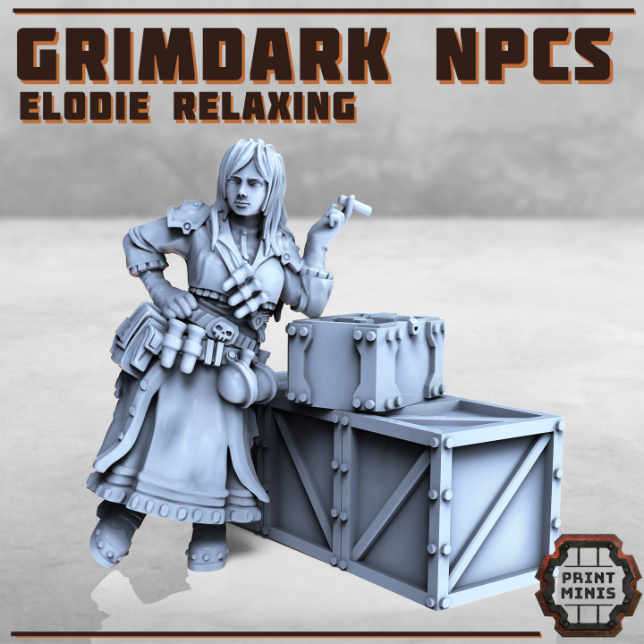 3D Printable Grimdark NPCs Kit by Print Minis