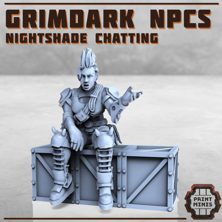3D Printable Grimdark NPCs Kit by Print Minis