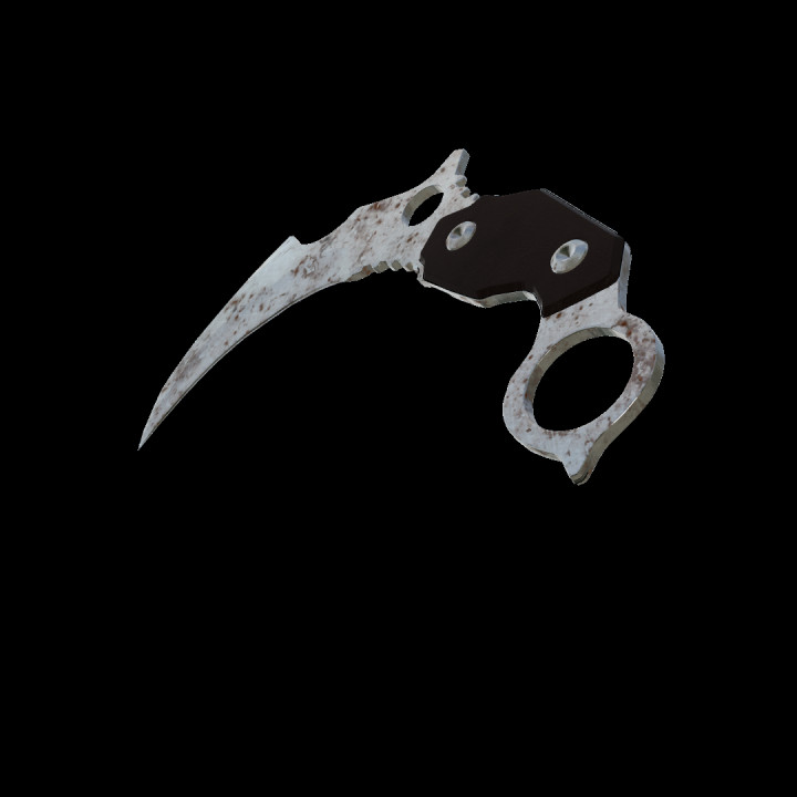 3D Printable Rusty Karambit by Dani Hights
