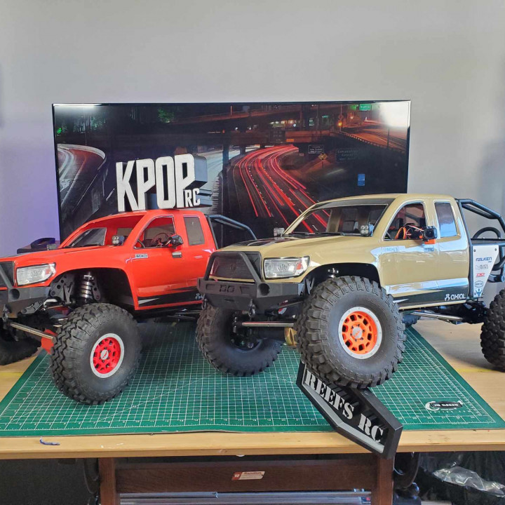 3D Printable Axial SCX6 TRD Baja Wheel face by Gearguys Customs