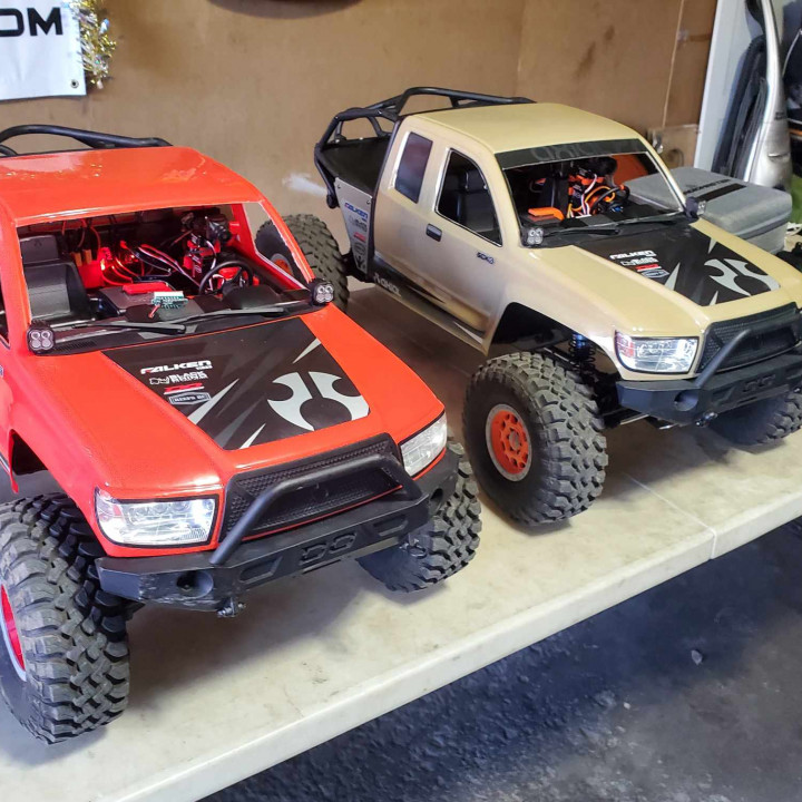 3D Printable Axial SCX6 TRD Baja Wheel face by Gearguys Customs