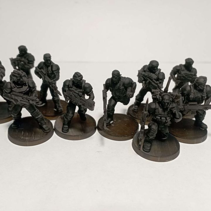 3D Printable Green Hell Division Commando Squad by dakkadakka.store
