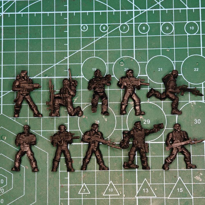 3D Printable Green Hell Division Commando Squad by dakkadakka.store