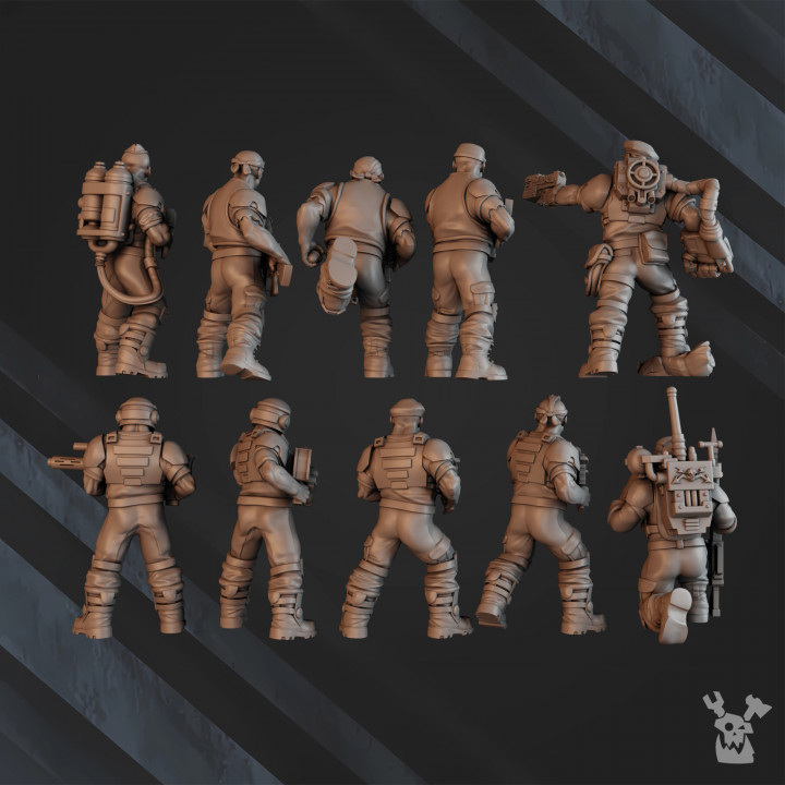 3D Printable Green Hell Division Commando Squad by dakkadakka.store