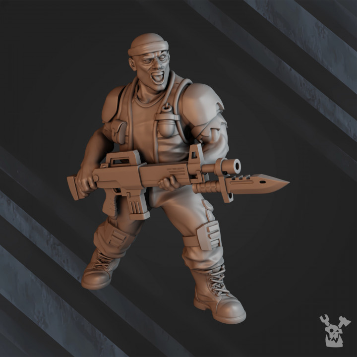 3D Printable Green Hell Division Commando Squad by dakkadakka.store