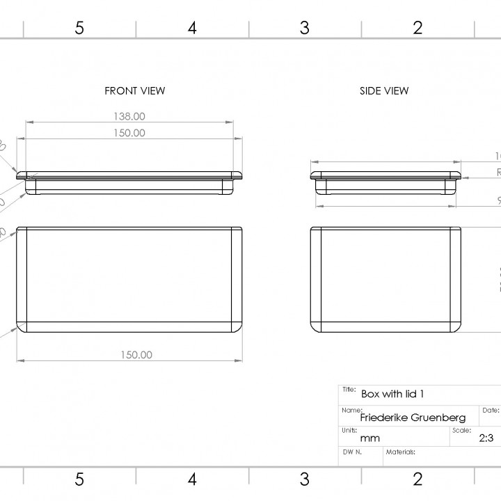 3D Printable Storage Box by Friederike Gruenberg