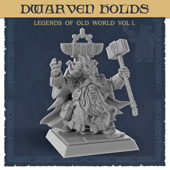 3D Printable Rune Smith - Dwarven Holds by Titan Forge Miniatures