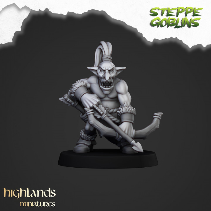 3D Printable Steppe Goblin with bows- Highlands Miniatures by Highlands ...