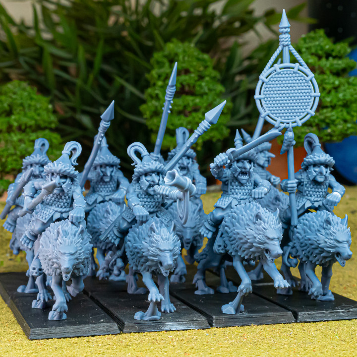 3D Printable Mounted Steppe Goblins - Highlands Miniatures by Highlands ...