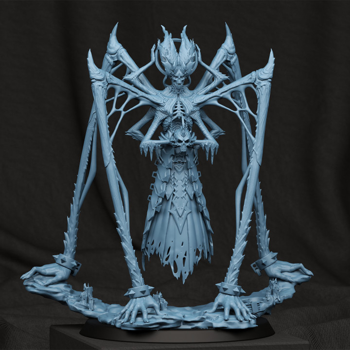 3D Printable Lich (75mm base) by Creature Armory