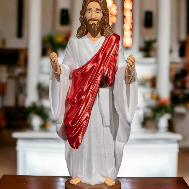 3D Printable Jesus Christ by Stlflix