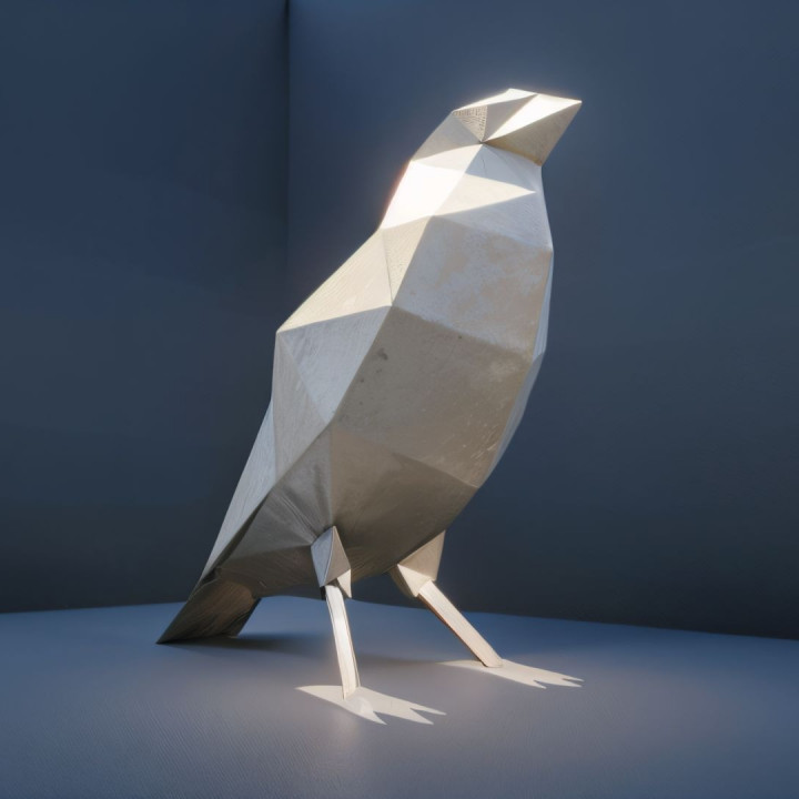 3D Printable Poligon Bird by Nana File3D