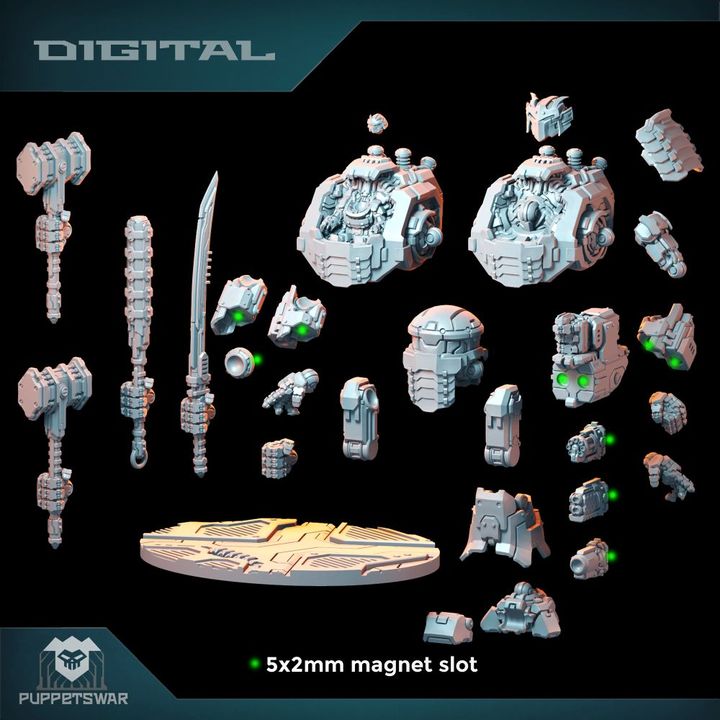 3D Printable Exorcists Battlewalker (Bushi) by Puppetswar Miniatures